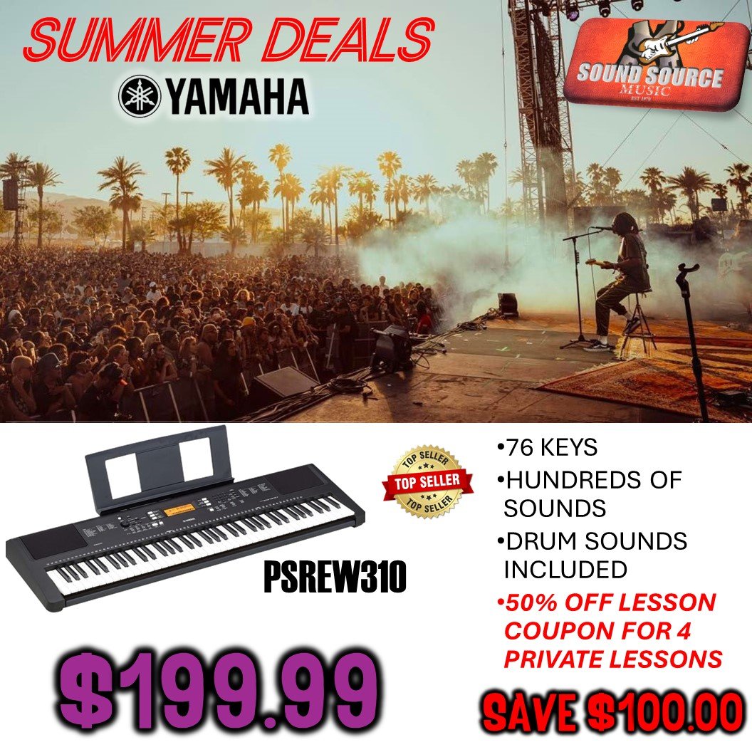 Yamaha PSR-EW310 76-key Portable Keyboard - 0889025129275