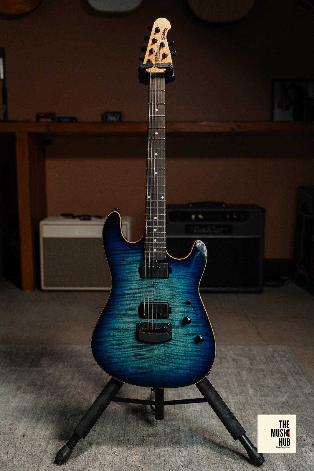 Ernie Ball Music Man BFR Sabre Limited-Edition Electric Guitar Blue ...