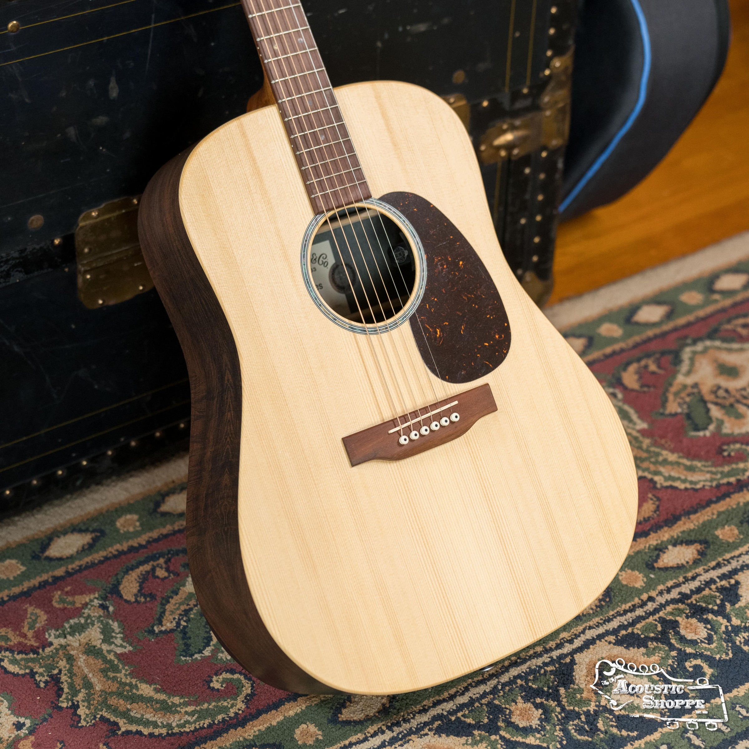 Martin D-X2E Sitka/HPL Brazilian Rosewood Dreadnought Guitar w/Martin E ...